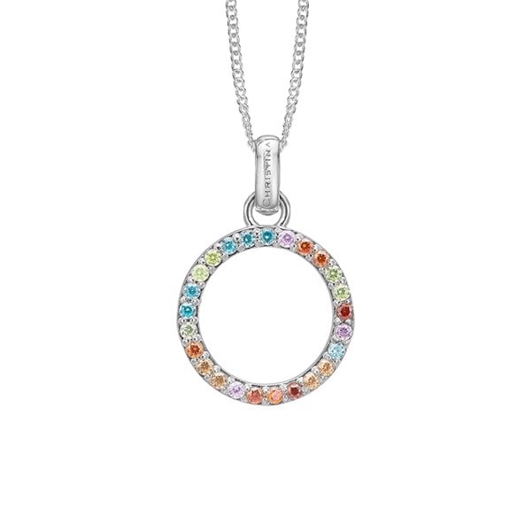 Färgglada Cirkelhängshänge I Silver Från Christina Jewelry - Arkandi.se